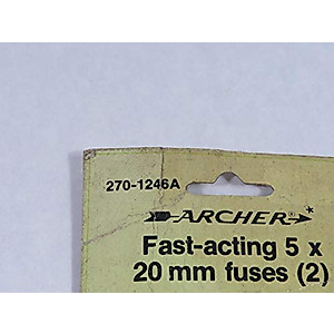 Archer 270-1246A Fast Acting Fuse 3A 250V 2 Pack
