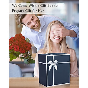 SIMBOOM Jewelry Boxes for Women with Glass Lid Top 3-Layer Jewelry Organizer Box 2 Drawers with Lock&Key for Earring Ring Necklace Bracelet Watch Christmas Valentin’s Day Gift Present for Her Wrapped in Box