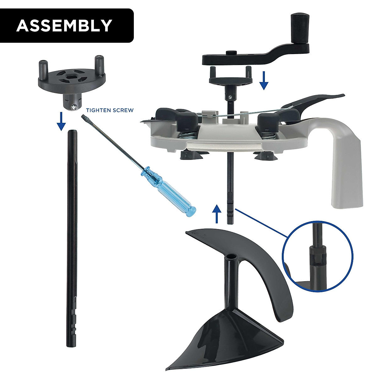 Master Elite Paint Can Mixing Lid & Pouring Spout, 1 Gallon Size - Mix Blade for Easy, Mess-Free Stirring, Pouring, Storing - Pistol Grip Handle, Stir with Hand Crank, Drill, Paint Mixing Machine