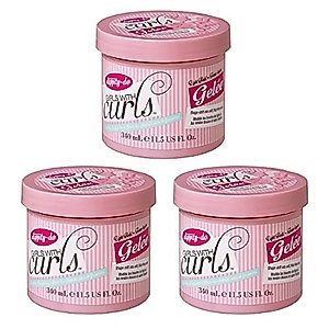Dippity Do Girls with Curls Light Hold Gelee - Shape, Smoothe & Separate Your Curls - Formulated with Aloe, Vitamin E & Wheat Protein for Frizz-Free & Never Crunchy Curls - 340 mL/11.5 fl oz - 3 Pack