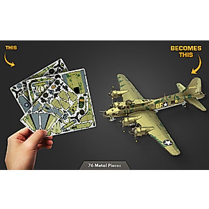 Metal Earth B-17 Flying Fortress Color 3D Metal Model Kit Fascinations