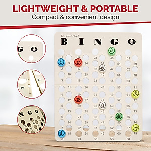 MR CHIPS Professional Bingo Game Master Board for Ping Pong Balls