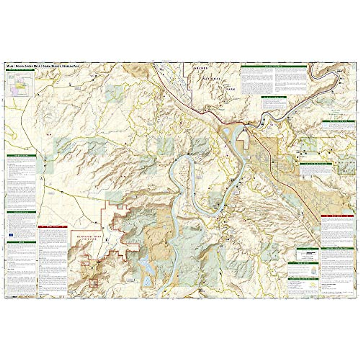 Moab [Map Pack Bundle] (National Geographic Trails Illustrated Map)