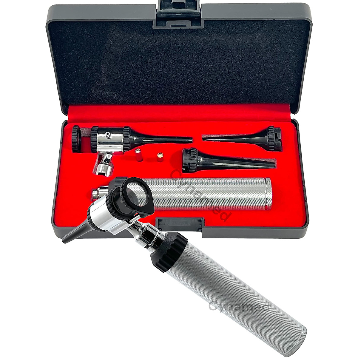 ArtLaB-Premium Veterinary Otoscope Set Kit Veterinary Diagnostic Set Instrument with Reusable Ear Speculas Set -Veterinary Diagnostic Otoscope Set and Hartmann Speculum (Vet Slit Head Otoscope)