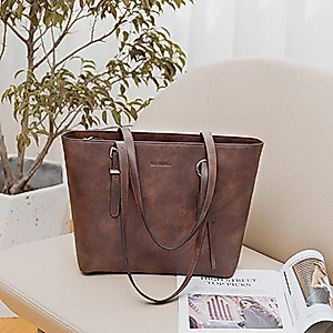 WESTBRONCO Purses For Women Vegan Leather Purses and Handbags Large Ladies Tote Shoulder Bag