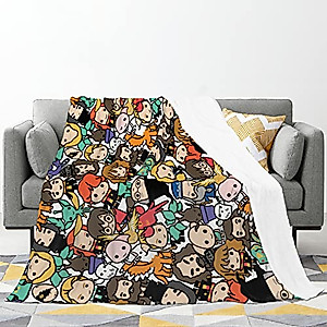 HAFSUM Throw Blanket Halloween Blankets Queen Size Winter Blankets Christmas Throw Blanket for Couch Sofa Living 60"x50"