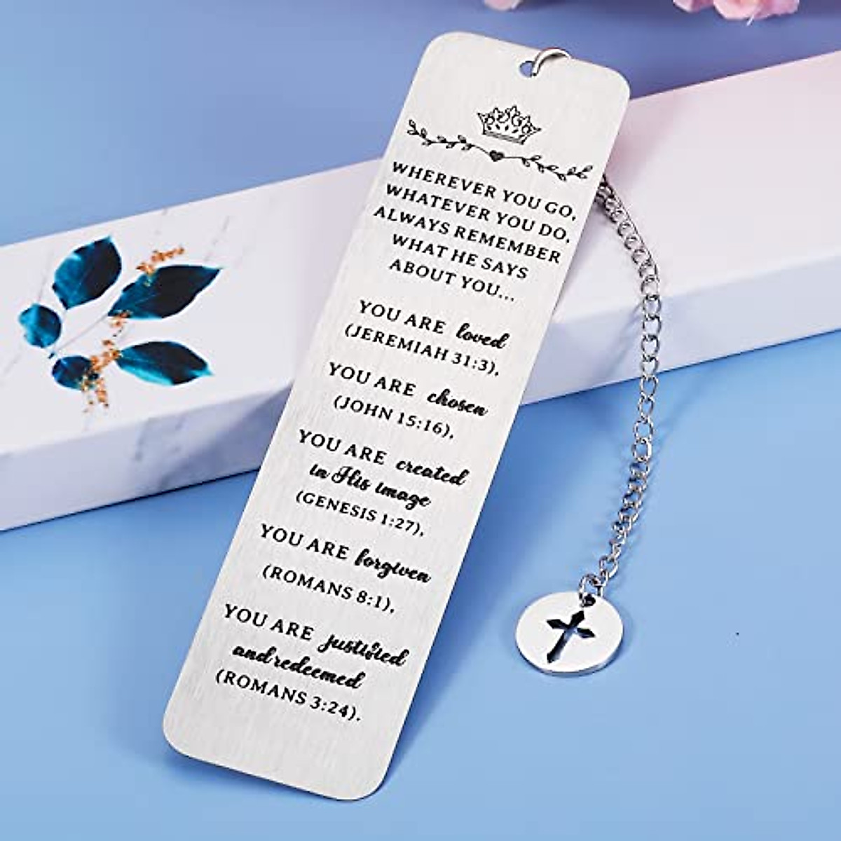 Christmas Gifts for Women Bible Verse Bookmark for Girls Daughter Inspirational Christian Bookmark for Book Lovers Birthday Gift for Friend Female Bookworm Religious Church Bulk Gift for Him Her