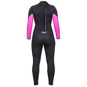 Trespass Aquaria Womens Neoprene Black Full Length Surf Swim Diving 5mm Wetsuit
