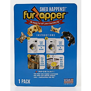 1 PK FurZapper Pet hair remover for laundry