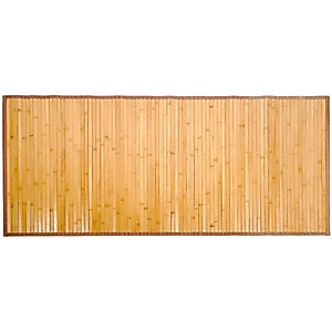 Nisorpa Natural Bamboo Bathroom Mat 28x79 Inches Large Bamboo Area Rug Anti Slip Kitchen Floor Runner Bamboo Matting Carpet for Bedroom Living Room Kitchen