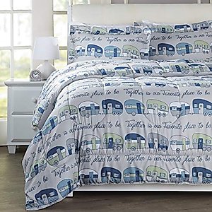 The Lakeside Collection Our Favorite Place is Together Bedding Comforter Set - Full/Queen - 3 Pieces