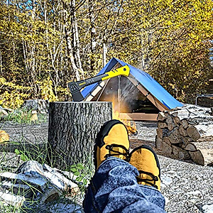 LEXIVON V14 Camping Hatchet, 14-Inch Axe | Ergonomic TPR Grip, Lightweight Fiber-Glass Composite Handle | Protective Carrying Sheath Included (LX-V14)