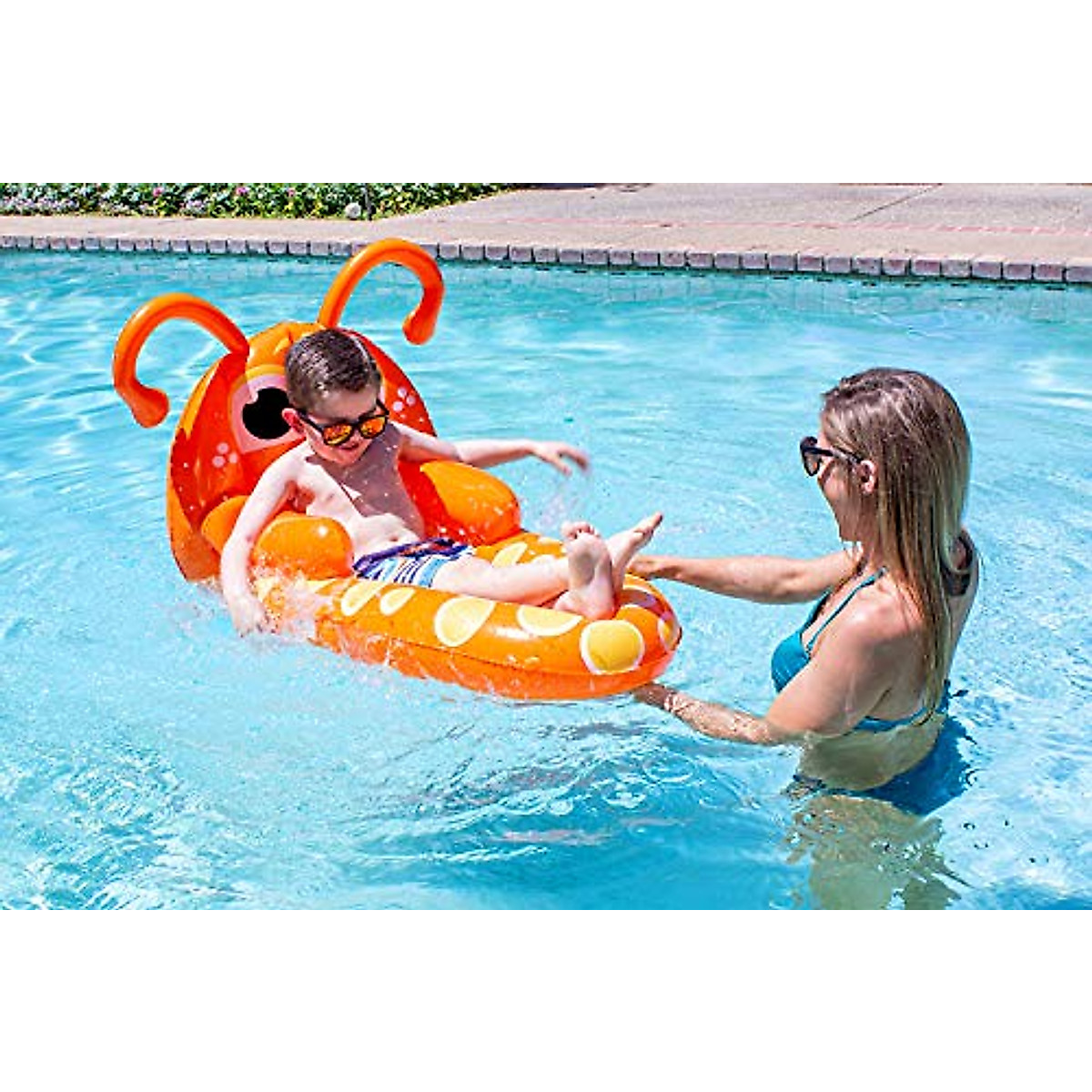 Poolmaster Waterbug Lounge Jr. Inflatable Swimming Pool Float