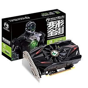maxsun GEFORCE GT 1030 4GB GDDR4 Video Graphics Card GPU Mini ITX Design, HDMI, DVI-D, Single Fan Cooling System