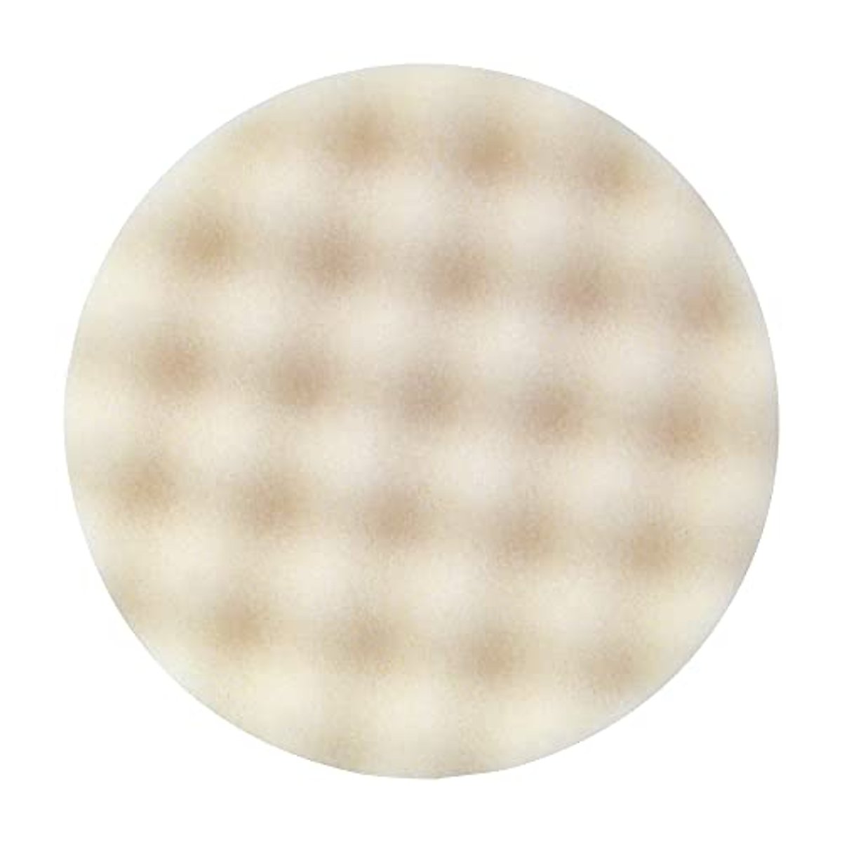 3M Foam Compounding Pad, 05723, Single Sided, Flat Back, Hook and Loop, 8 in (203.2 mm), 2 Pads/Bag , White