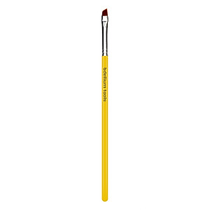 Bdellium Tools Professional Makeup Brush - Studio Series 762 Small Angle - With Soft Synthetic Fibers, For Shaping & Filling Eyebrows (Yellow, 1pc)