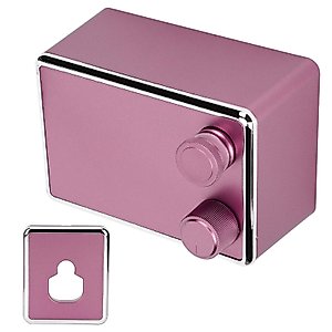 Ozgkee Retractable Clothesline Wall Mounted Stainless Steel Durable Indoor Balcony Drying Rack (Pink)