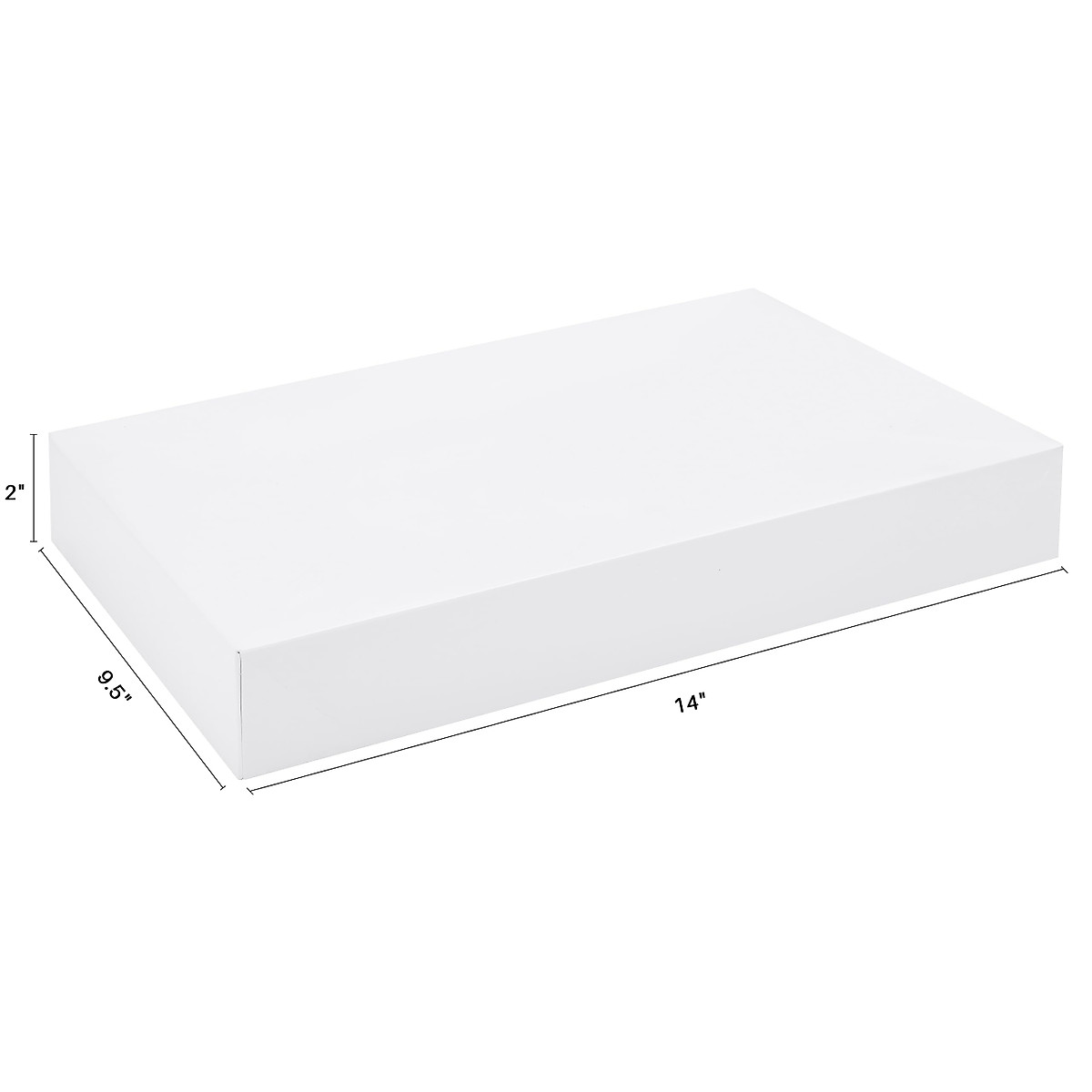 SUNCOLOR 6 Pack 14" Large White Gift Boxes With Lids For Clothes Presents