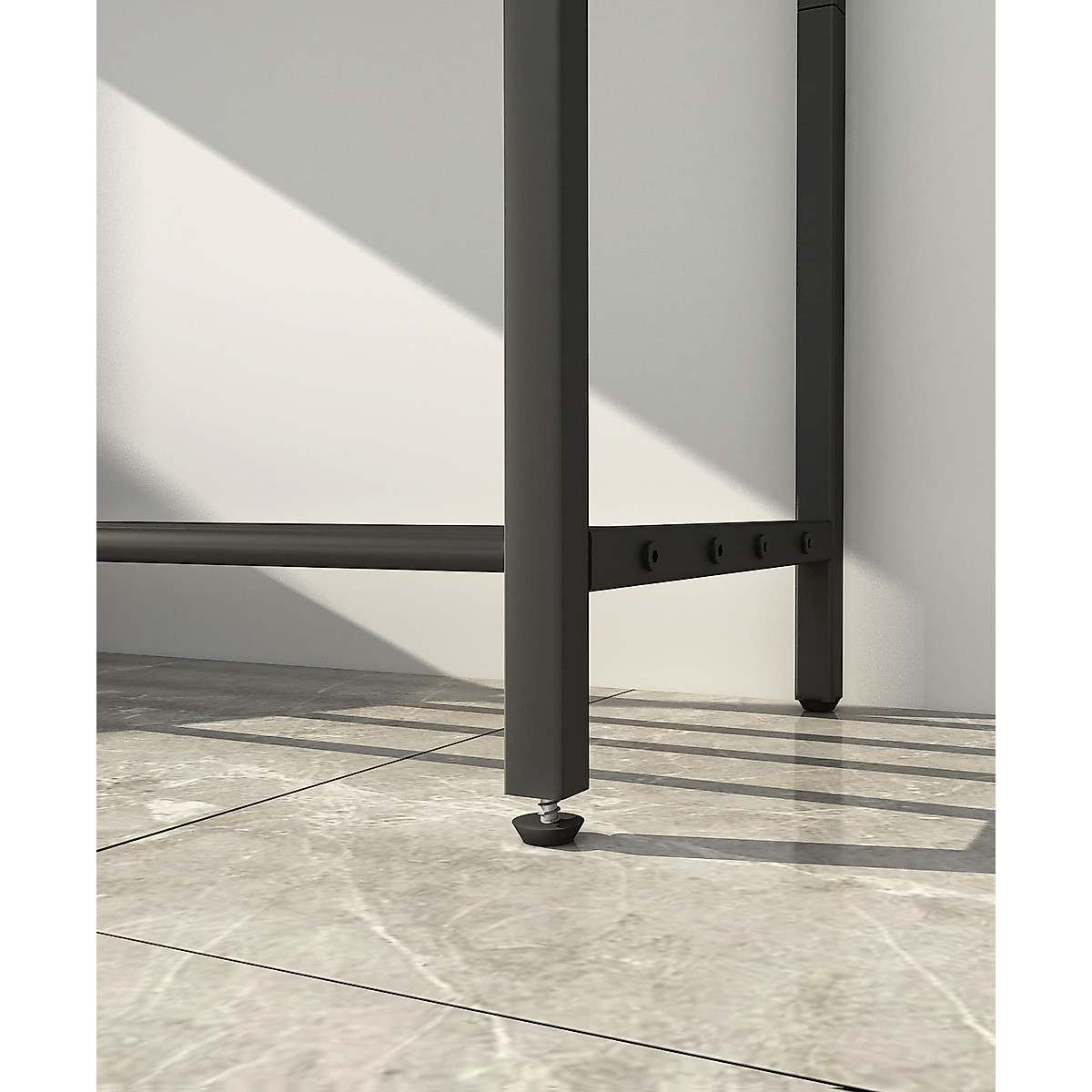 LAATOOREE Console Table, 41.7" Industrial Entryway Table with Shelf, Narrow Sofa Table for Hallway, Entrance Hall, Corridor, Foyer, Living Room