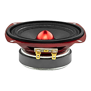 DS18 PRO-X4.4BMSL Car Speaker 4" Shallow Mid-Range Loudspeaker with Bullet 200 Watts Max Power 100 Watts RMS 4-Ohm - Boost Your Sound System’s Volume - 1 Speaker