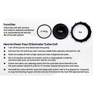 Swimables Acid Cleaning Kit Compatible with Pentair Intellichlor Salt Chlorinator 520670 and Designed to fit IC20 IC40 and IC60 Intellichlor Salt Systems - 100% USA MADE - HEAVY DUTY