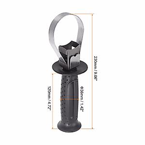 uxcell Hollow Side Front Auxiliary Hammer Handle Electric Hammer Accessories for 26 Electric Hammers