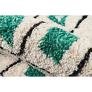 Novogratz by Momeni Bungalow Green Runner Area Rug 2'3" x 8'0"