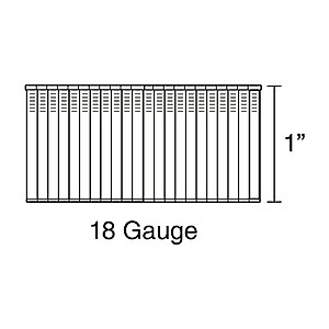 Freeman SSBN18-1 18-Gauge 1" Glue Collated Stainless Steel Brad Nails (1000 count)