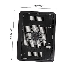 Abaodam Notebook Cooler Tablet Mount Laptop Support Laptop Bracket Gaming Cooling pad Laptop Cooling Stand Tablet car Holder protable Fan Laptop Fan Cooling pad n19 Supplies Iron net Desk