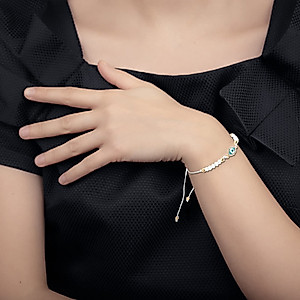 12 Pcs Evil Eye Bracelets Protection bracelet Mexican Bracelets Mal De Ojo Bracelets Evil Eye Jewelry Hamsa Bracelet Evil Eye Anklet Gold Evil Eye Bracelet for Women Girls Boys