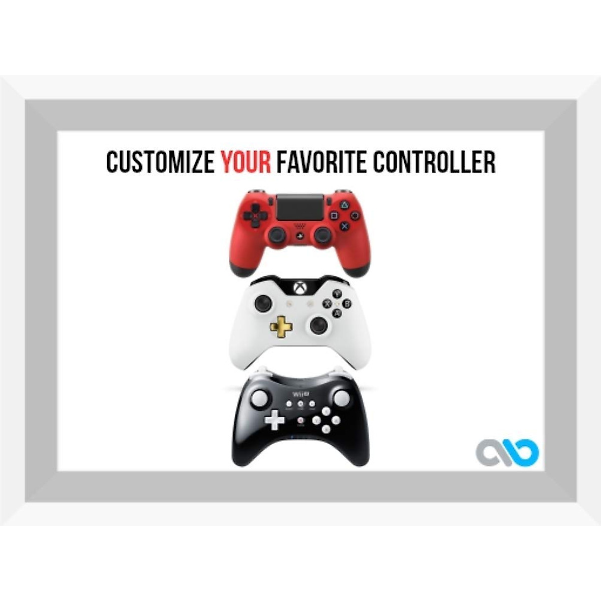 Playbudz Pro Grips for PlayStation 5 Controller (PS5) Combo Pack (2 Pairs) - Compatible With (PS4, XB1, Xbox 360, Xbox One, Nintendo Switch Pro, PS3) Controller