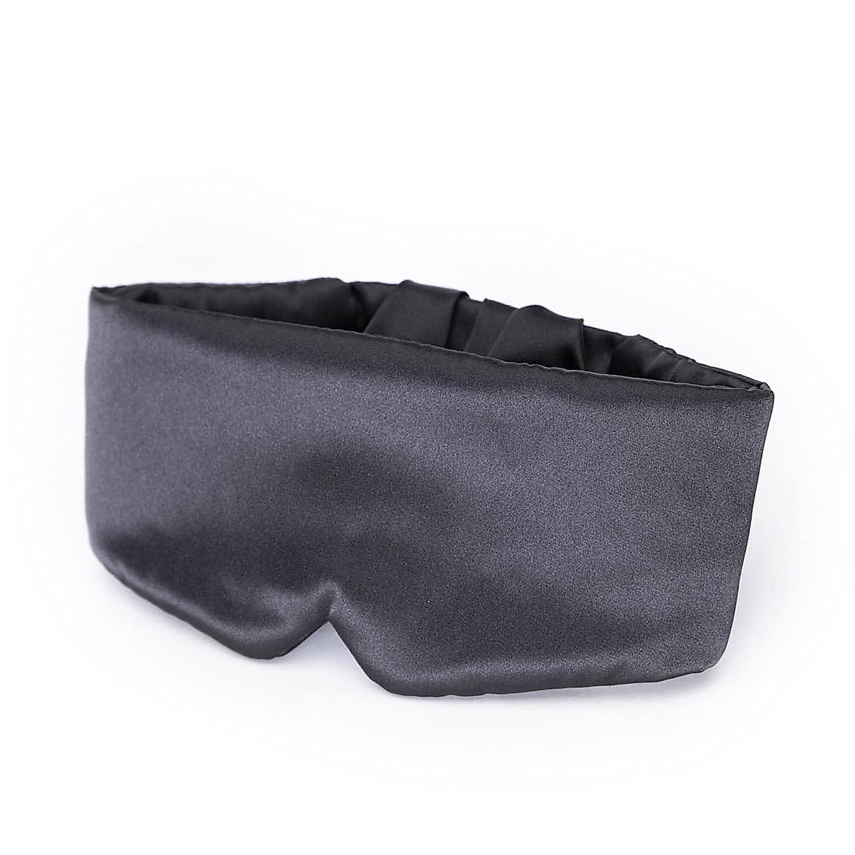 Kitsch Satin Sleep Mask - Eye Mask for Sleeping, Softer Than Silk Satin Blindfold and Sleep Masks for Women and Men, Eyemask and Eye Cover for Sleeping Travel Essentials - Charcoal