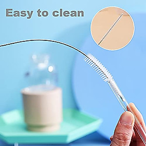 8 Pack Replacement Straw for Stanley Adventure Quencher 40 oz 30 oz Cup Tumbler, Reusable Straws for Stanley 40 oz & Simple Modern Tumbler with Handle, with Cleaning Brush for Stanley Cup Accessories