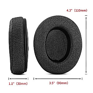Replacement Ear Pads Cups Cushion Compatible with Corsair HS50 HS60 HS70 Pro Gaming Headset Headphones Earmuffs (Style 3)