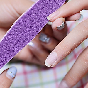 COHEALI 10pcs Nail Polish Pedicure Nail Files Nail Supplies Nail Tools Nail Care Nail Trimming File Finger Nail Files for Men Purple High Elastic Sponge Foot Man Polishing File