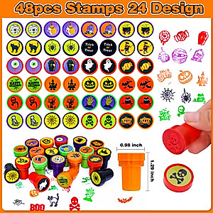 MGparty 288 Pack Halloween Party Favors Bulk Toys for Kids - Tattoos Stamps Slap Bracelets Rubber Bracelets Halloween Pinata Stuffers Trick-or-Treat Goodie Bag Fillers Classroom Game Prizes