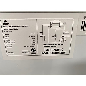 Commercial Freezer Ultra low temperature Chest Freezer NSF -65 degree C 12.9 cuft Tuna fish seafood Sashimi freezer 65w400