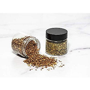 1oz Containers with Lids Lip Scrub/Gloss Containers, Empty 1 oz Jars 30G/30ml- Travel Cosmetic Containers w/Lids- Clear 1 Ounce Makeup Sample Container, Cream, Lotion, Liquid - BPA Free (24)