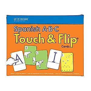 Learning Without Tears Spanish A-B-C Touch & Flip Sensory Cards- Get Set for School Series- Pre-K and Transitional Kindergarten Manipulative- Tracing, Counting, Sequencing, Math Skills - School & Home