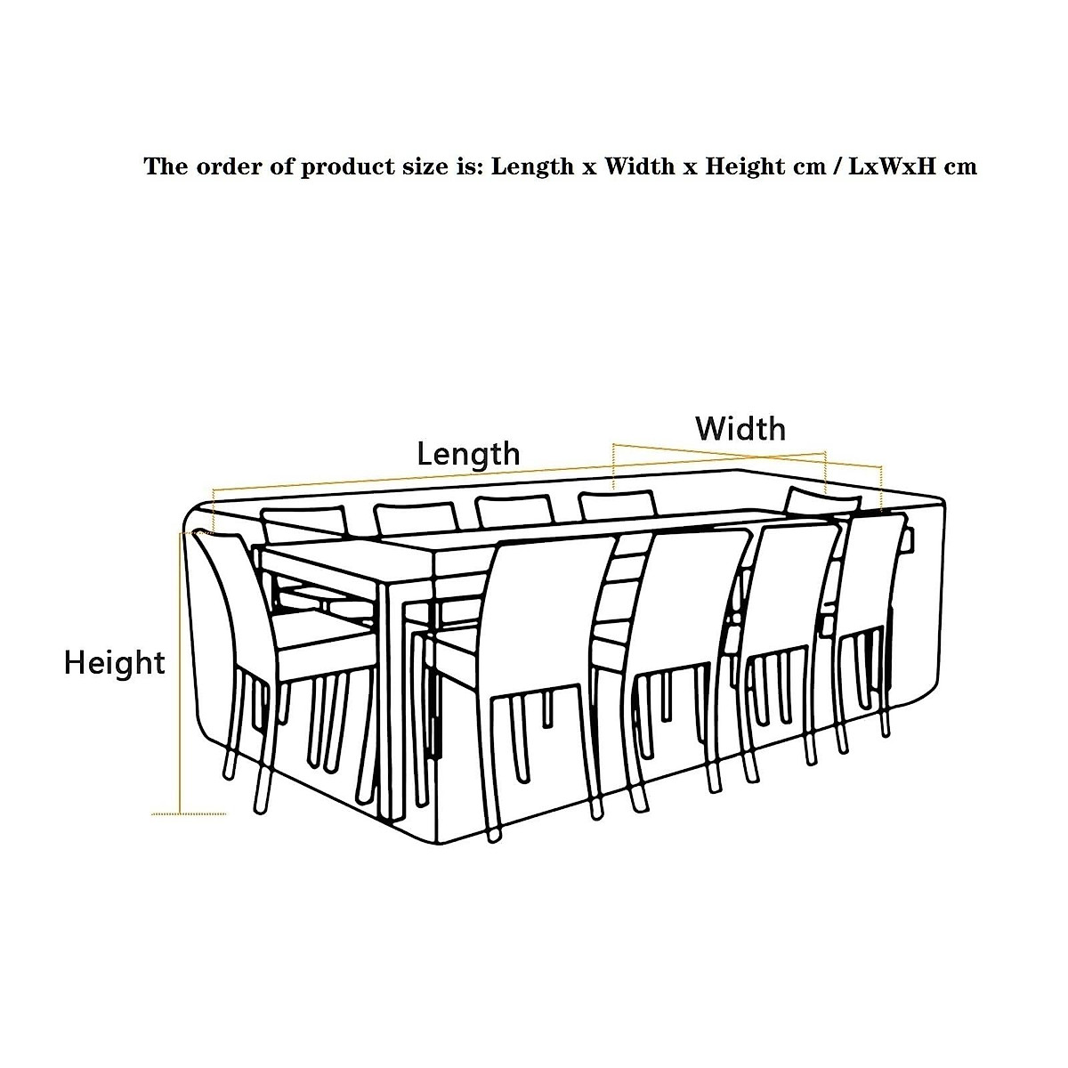 Patio Table and Chair Covers 136x110x33in/345x280x85cm/LxWxH Patio Covers for Outdoor Furniture Waterproof Outdoor Furniture Cover Heavy Duty Patio Furniture Covers Outdoor Sectional Sofa Set Cover