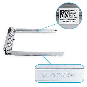 3.5" inch X7K8W 0X7K8W SAS SATA Hard Drive HDD Tray Caddy Compatible with Dell 14th Gen 14 G14 R640 R740 R740xd R840 R940 R440 R540 PowerEdge Server (1PCS 3.5" HDD Tray+2.5" Conversion Bracket)