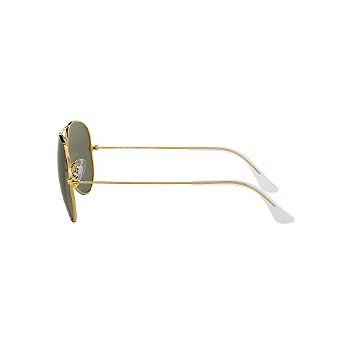 Ray-Ban RB3025 Classic Aviator Sunglasses, Gold/Green Polarized, 58 mm