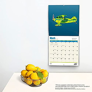 World of Flight EAA Airplanes | 2023 12 x 24 Inch Monthly Square Wall Calendar | BrownTrout | Aircraft Pilot Flying