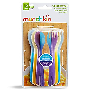 Munchkin® ColorReveal™ Color Changing Toddler Forks and Spoons, 6 Pack