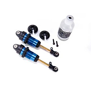 Traxxas TRA7461 Shocks, GTR Long Blue-Anodized, PTFE-Coated Bodies with TiN shafts (2)