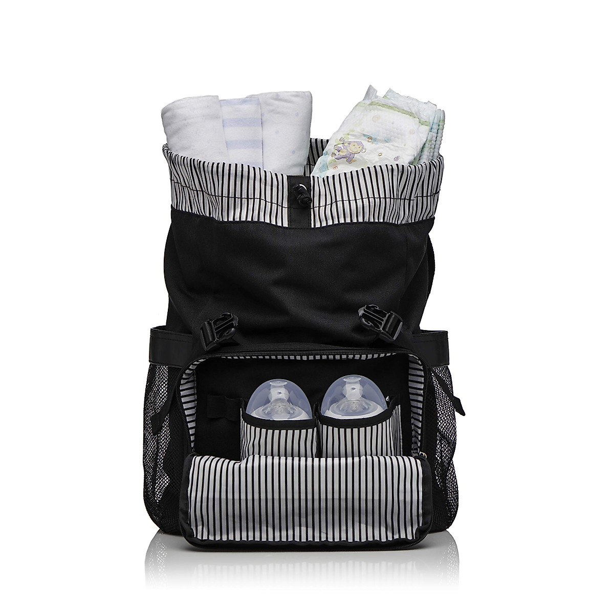 Denali Collective - Discoverer Diaper Bag Backpack Water and Stain Resistant Unisex Baby Bag for Outdoors/Travel, Waterproof Front Pocket