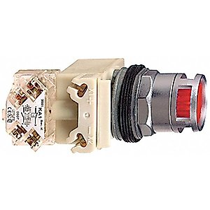 Schneider Electric 30mm LED 1NO/1NC Illuminated Push Button with Momentary Action, Red