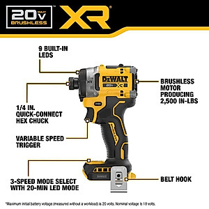 SHELL 20V MAX XR IMPACT DRIVER