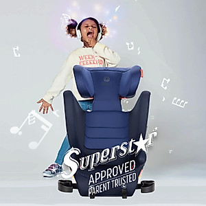 Diono Monterey 2XT Latch 2 in 1 High Back Booster Car Seat with Expandable Height & Width, Side Impact Protection, 8 Years 1 Booster, Blue