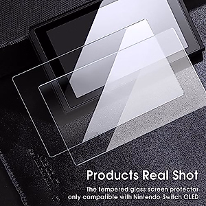 XINRUISEN 2Pack Screen Protector for Nintendo Switch Oled 2023, Tempered Glass Screen Protector for Nintendo Switch OLED New Model 7inch, Screen Protective Glass Cover Saver Protection for Switch OLED